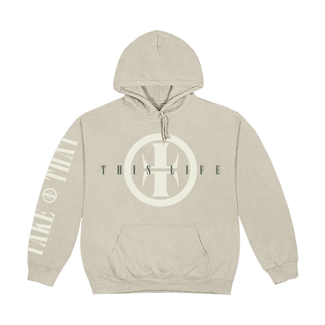 Sand Take That Logo Hoodie - Take That